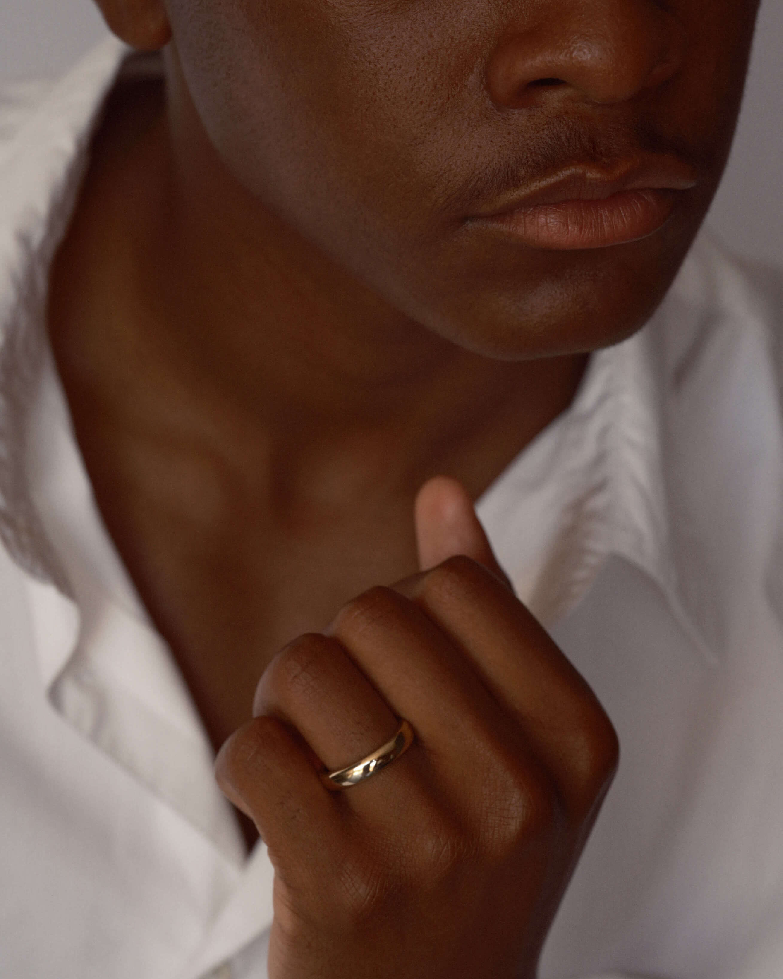 18K GOLD DEVOTION/WEDDING RING - WIDE SLIDING BAND – Ferian