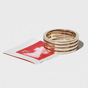PARALLEL LINES GOLD RING – Ferian